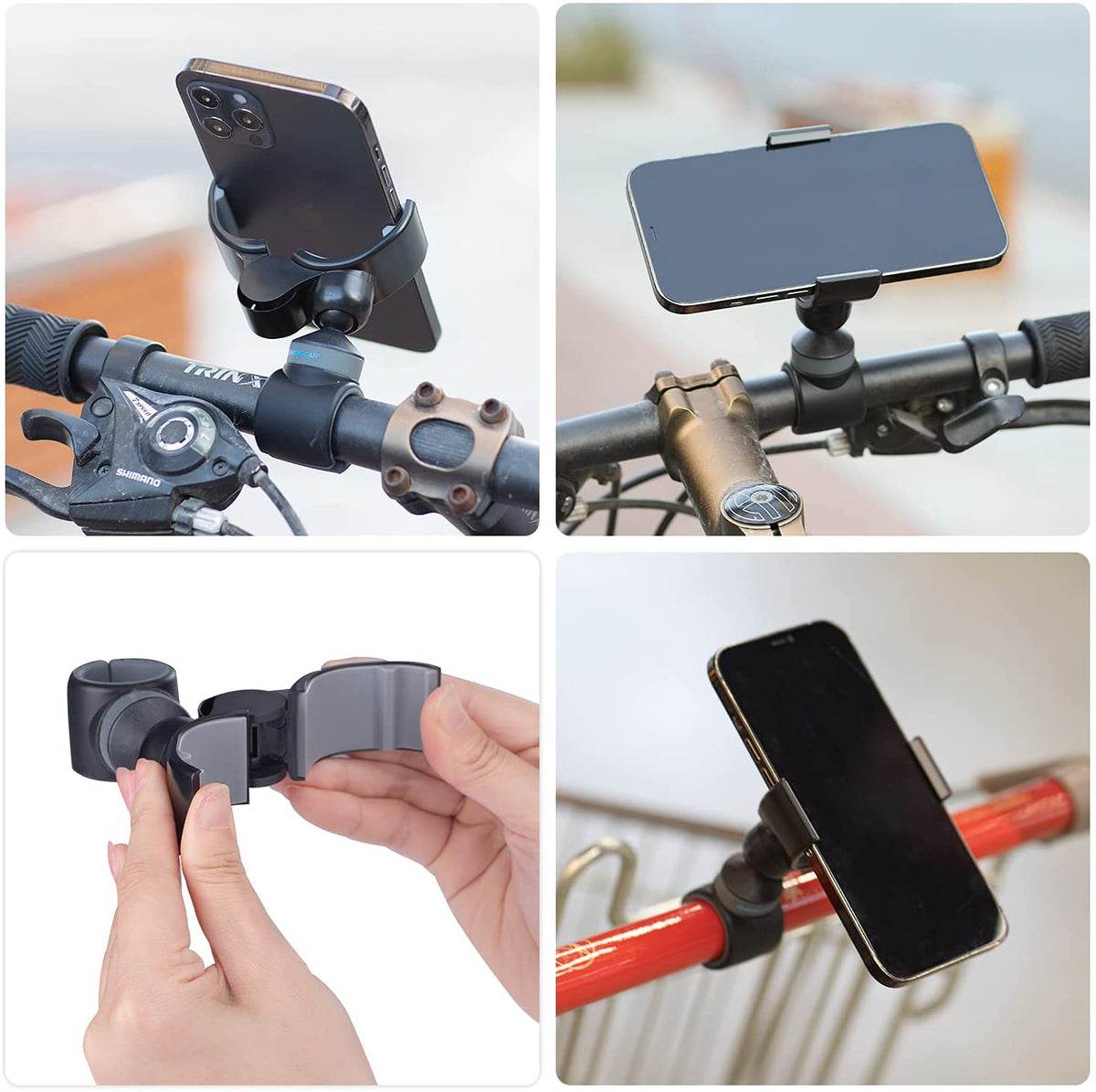 WixGear All-in-1 Multi Phone Mount, Bike Mount, Desk Mount, Shelf Moun